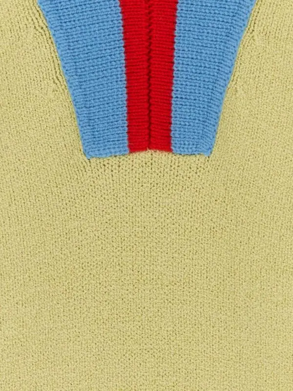 JW Anderson Abstract Pattern V-neck Cotton-blend Jumper