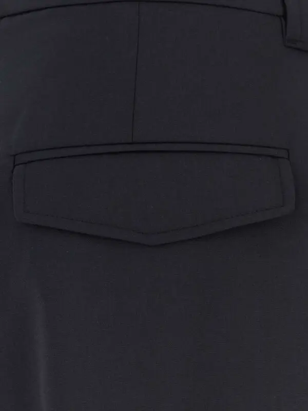 A.p.c. Tailored Wool-blend Trousers With Mid-rise Waist And Pleat Detail
