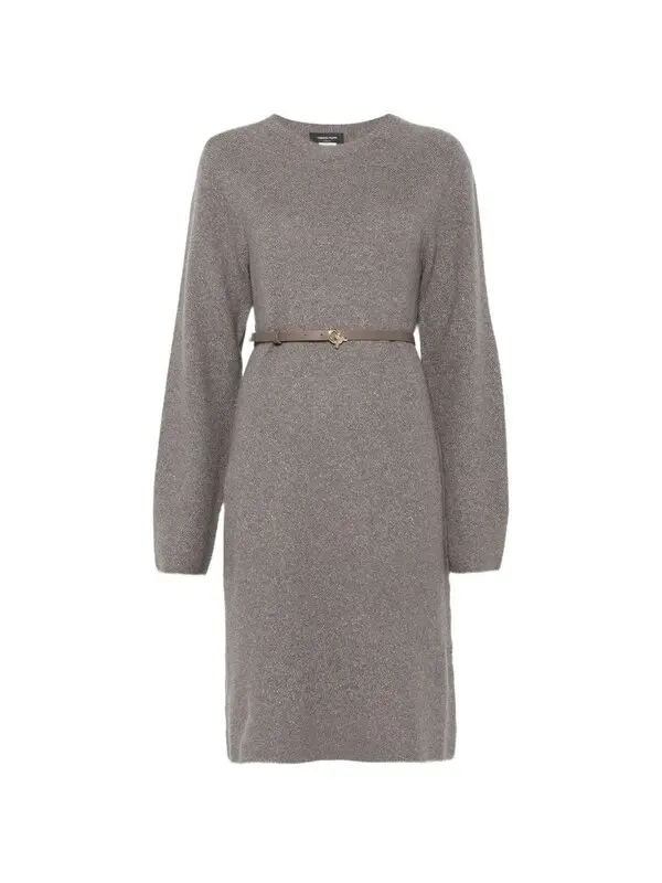 Fabiana Filippi Wool Blend Midi Dress - Brown