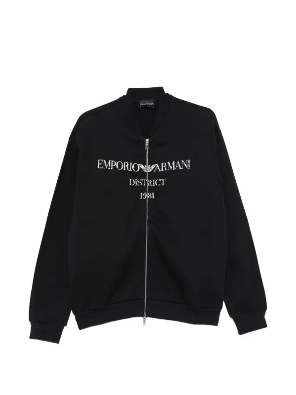 Emporio Armani Logo Cotton Bomber Jacket