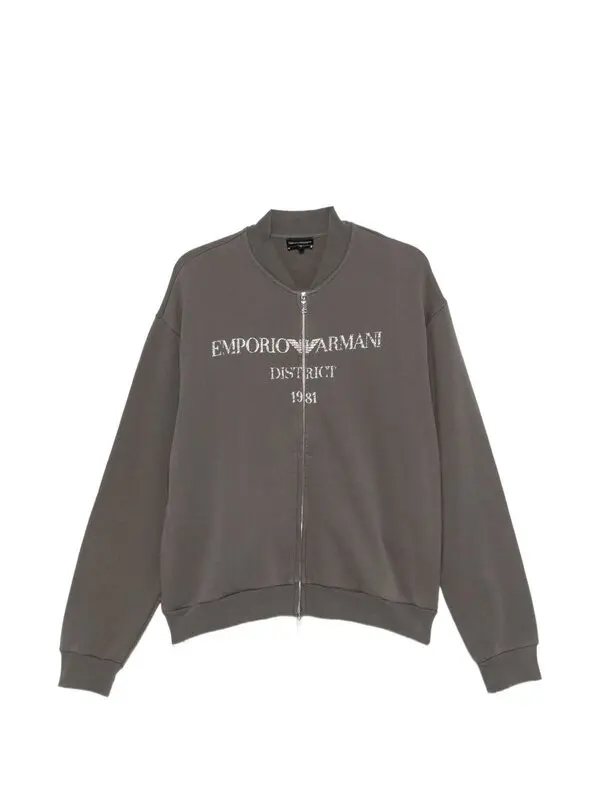 Emporio Armani Logo Cotton Bomber Jacket