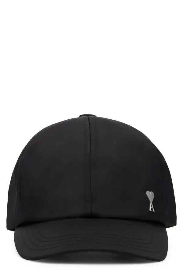 AMI Paris Logo Baseball Cap - Black