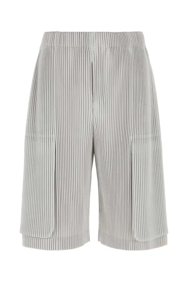 Issey Miyake Homme Plissé Light-textured Mini Bermuda Shorts