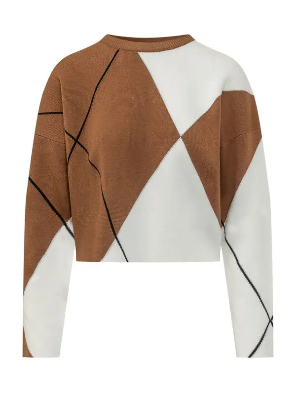 Max Mara Knit Sweater - Argyle