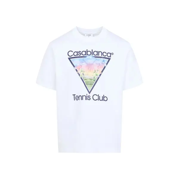 Casablanca Tennis Club Icon Printed Classic T-shirt - Multicolour