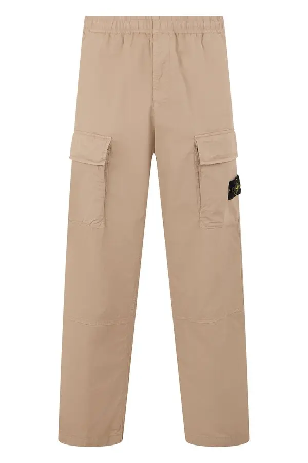 Stone Island Cotton Elasticized Cargo Pants