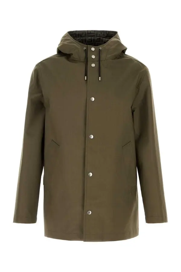 Fendi Army Jacquard Parka Jacket