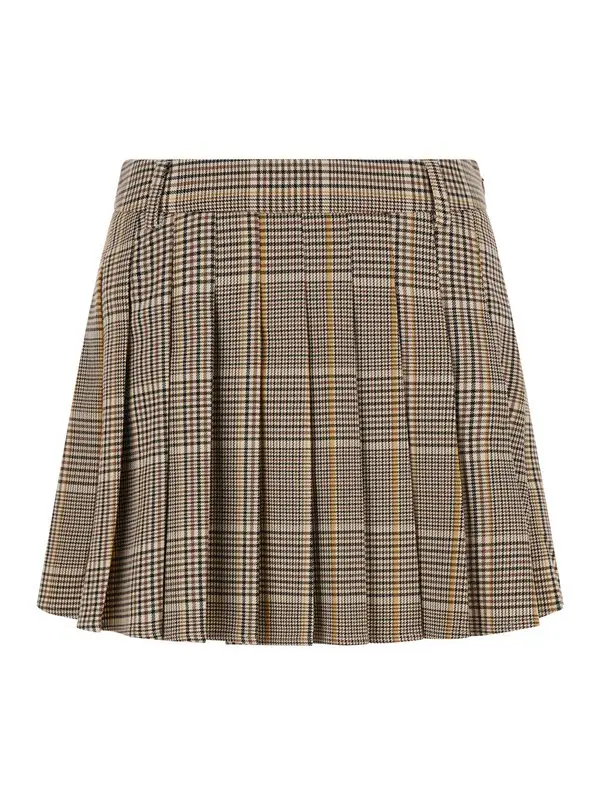 MC2 SAINT BARTH Blay Tartan Flannel Mini Skirt For