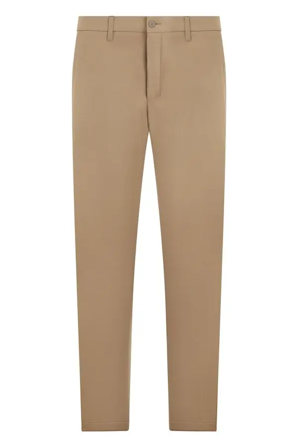 BOSS Slim Fit Stretch Pants With Straight Legs