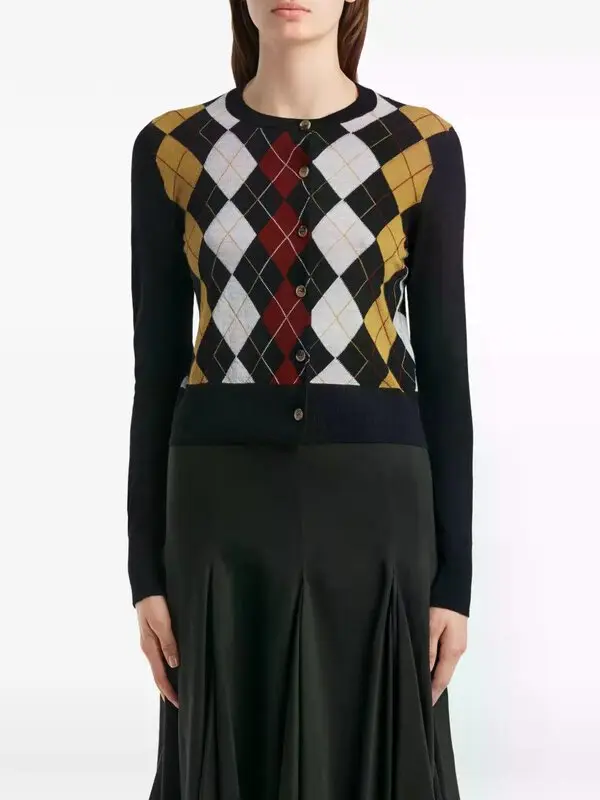 Khaite Rita Cardigan In Multi - Black