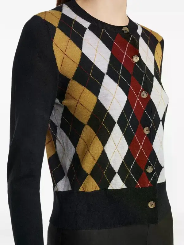 Khaite Rita Cardigan In Multi - Black