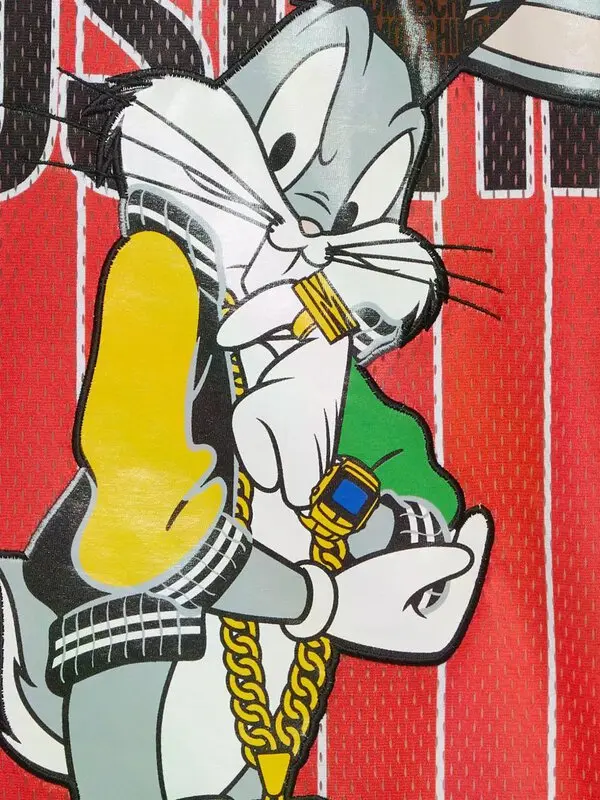 Moschino X Looney Tunes Striped Mini Dress