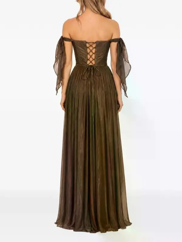ROSERRY Elizabeth Off-shoulder Ruched Maxi Dress