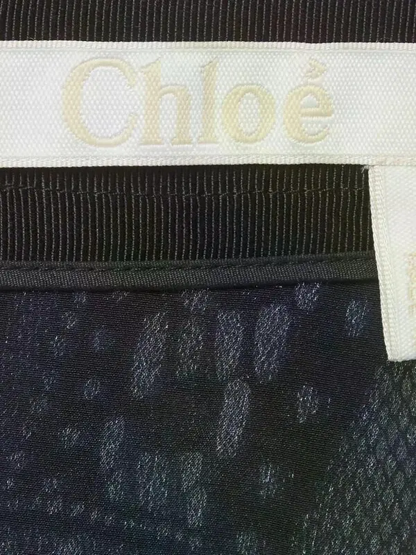 Chloé Asymmetric Lace Midi Skirt