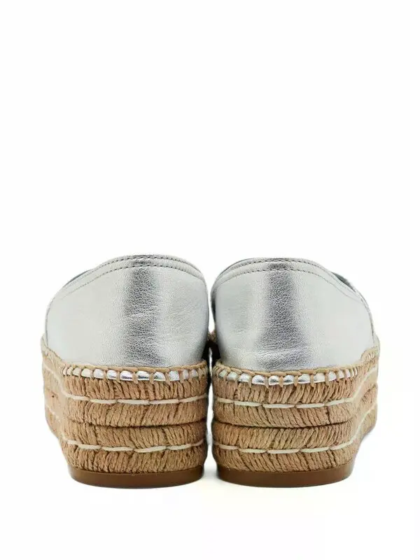 Prada Leather Platform Espadrille