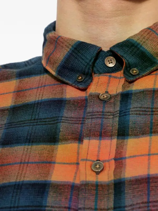 Paul Smith Checked Button-down Collar Shirt