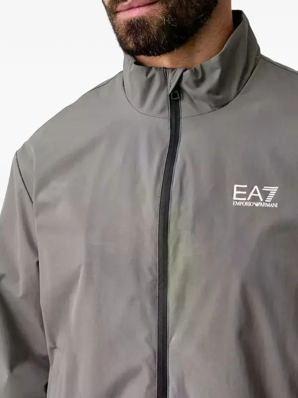 EA7 Logo-print Zip-up Jacket