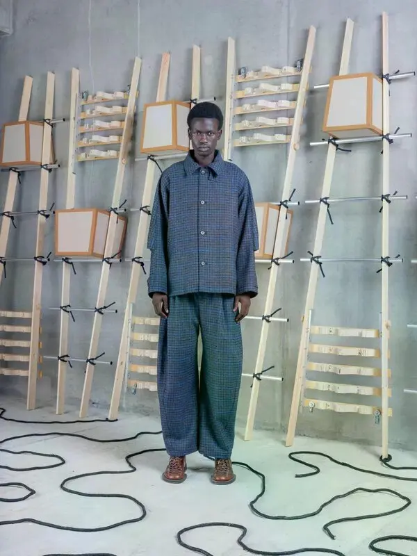 Henrik Vibskov Uncut Houndstooth-check Jacket