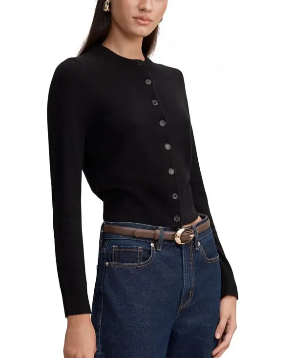 EVER NEW Haisley Merino Blend Knitted Cardigan - Black