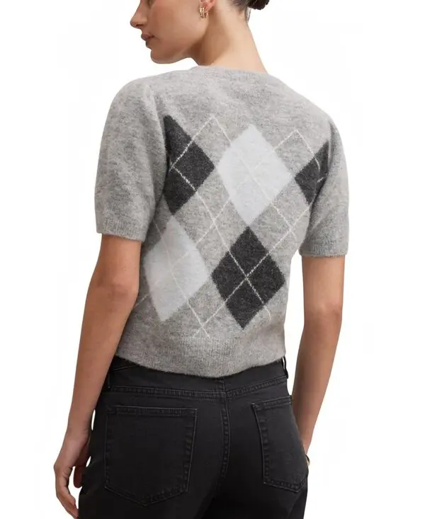 EVER NEW Andy Argyle Fluffy Knitted T-shirt