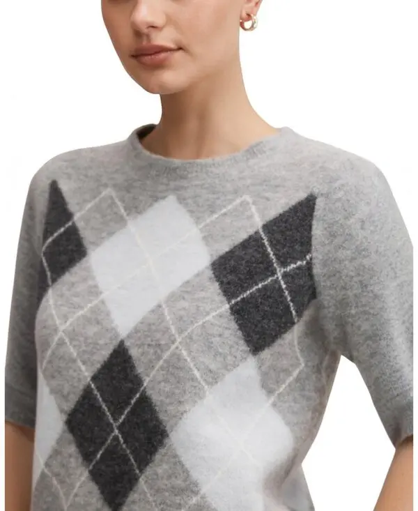 EVER NEW Andy Argyle Fluffy Knitted T-shirt