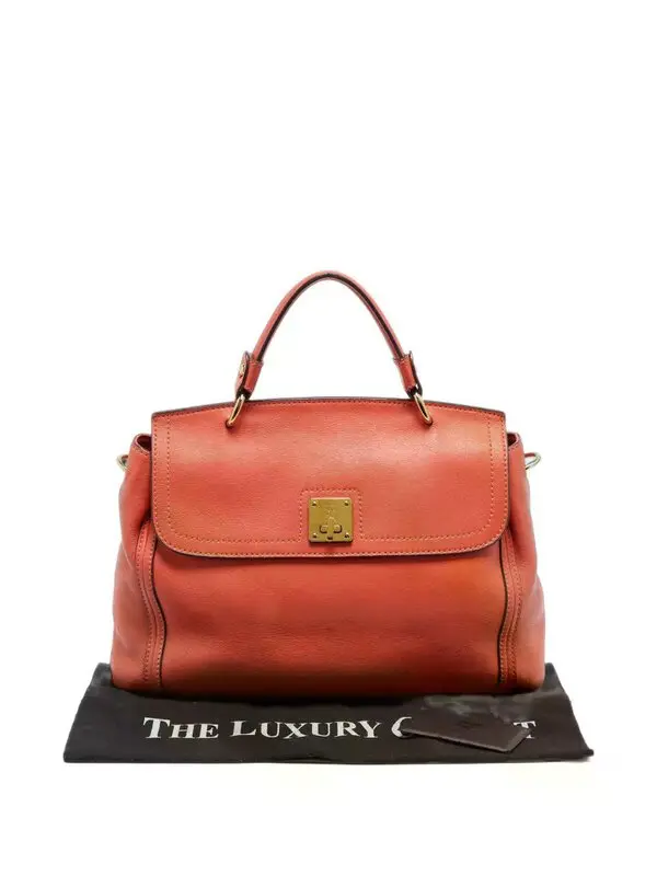 Mcm Leather Satchel Bag