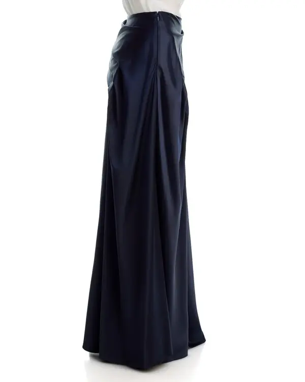HEIRLOME Yvonne Draped Silk Maxi Skirt