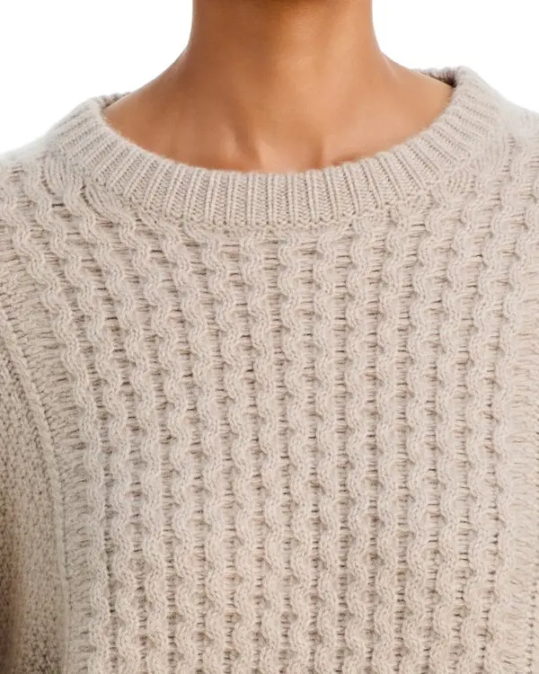 LISA YANG Clothilde Cashmere Textured Knit Sweater