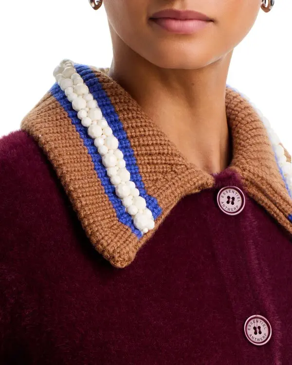 Essentiel Antwerp Kamore Collared Knit Jacket