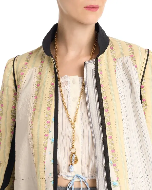 Chloé Bloomcraft Triple Charm Lariat Necklace, 29.5
