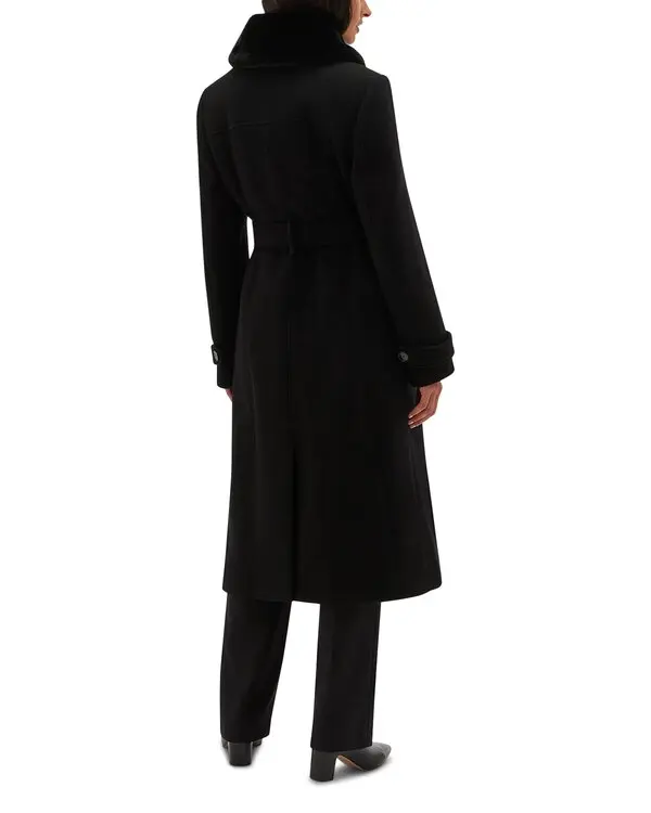 HOBBS LONDON Martina Wool-blend Belted Coat