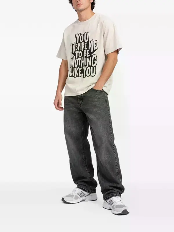 MELT Slogan-print Cotton T-shirt