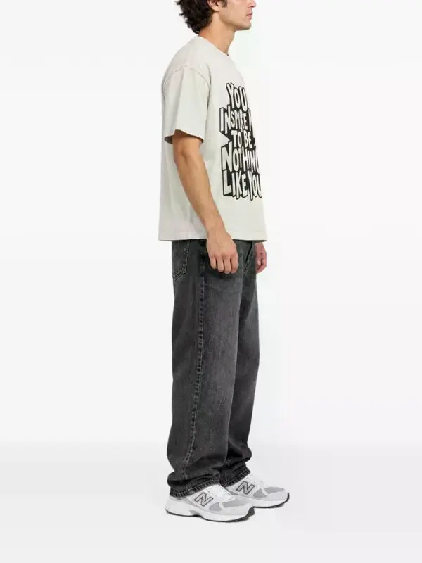 MELT Slogan-print Cotton T-shirt