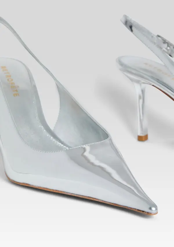 Retrofete Christine Slingback - Silver