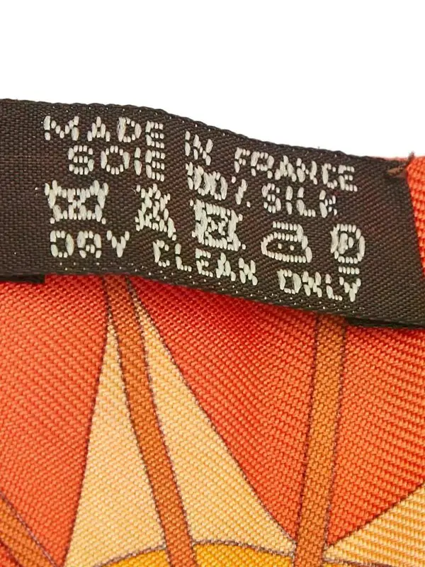 Hermès Rose De Compas Silk Scarf