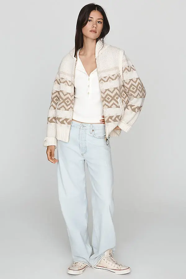 Barbour Maplewood Wool Blend Zip-front Sweater
