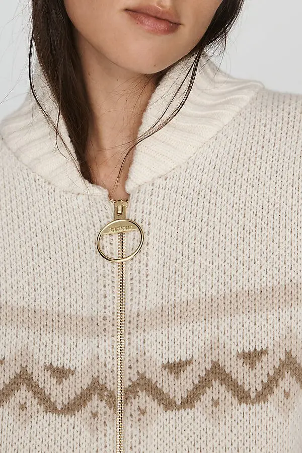 Barbour Maplewood Wool Blend Zip-front Sweater