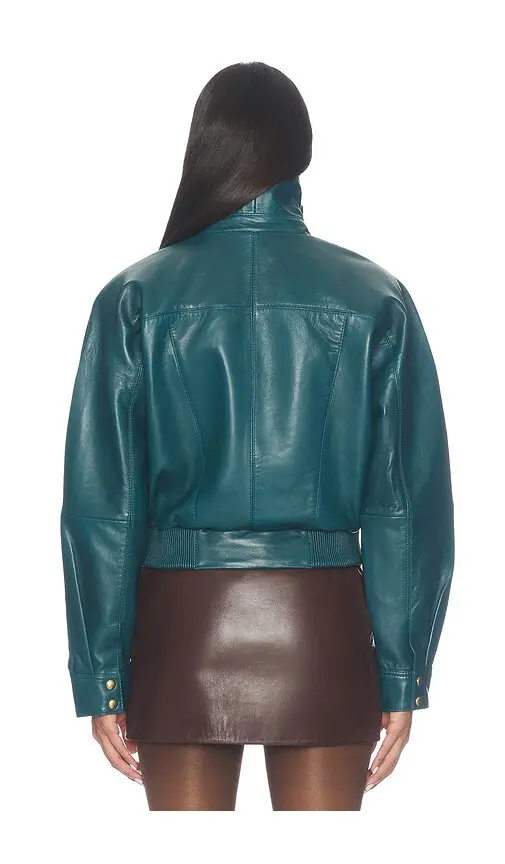 Retrofete Lykke Leather Jacket In Black