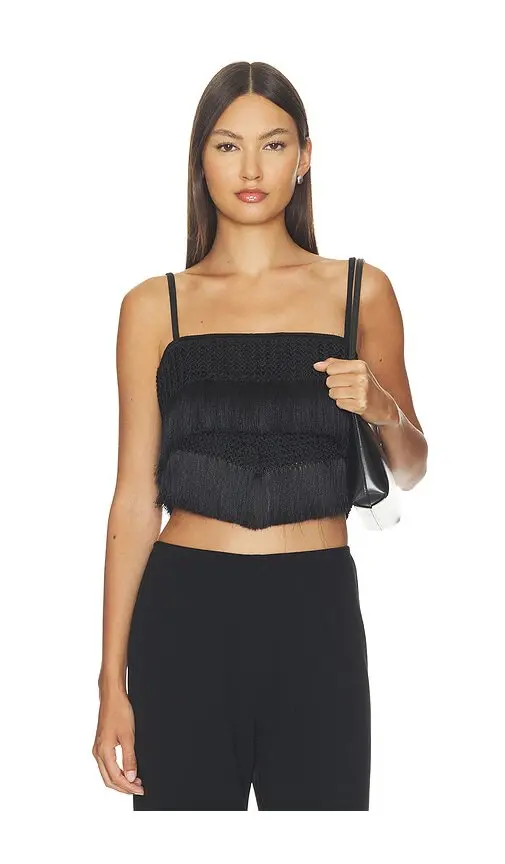 PatBO Ayla Fringe Top