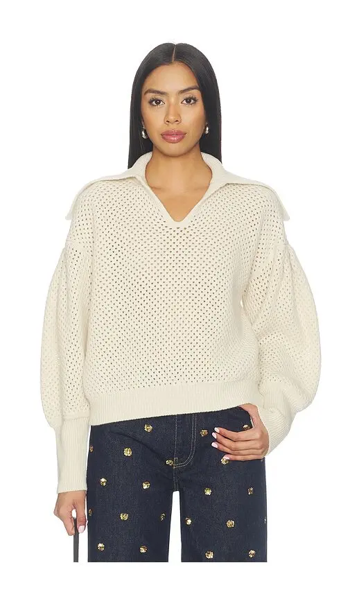 Ulla Johnson Lila Wool Knit Pullover In Neutral - Cloud