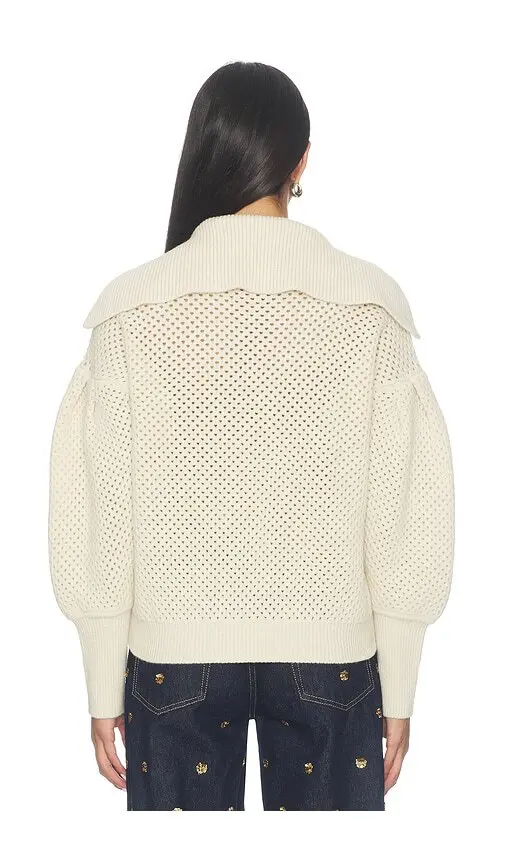 Ulla Johnson Lila Wool Knit Pullover In Neutral - Cloud