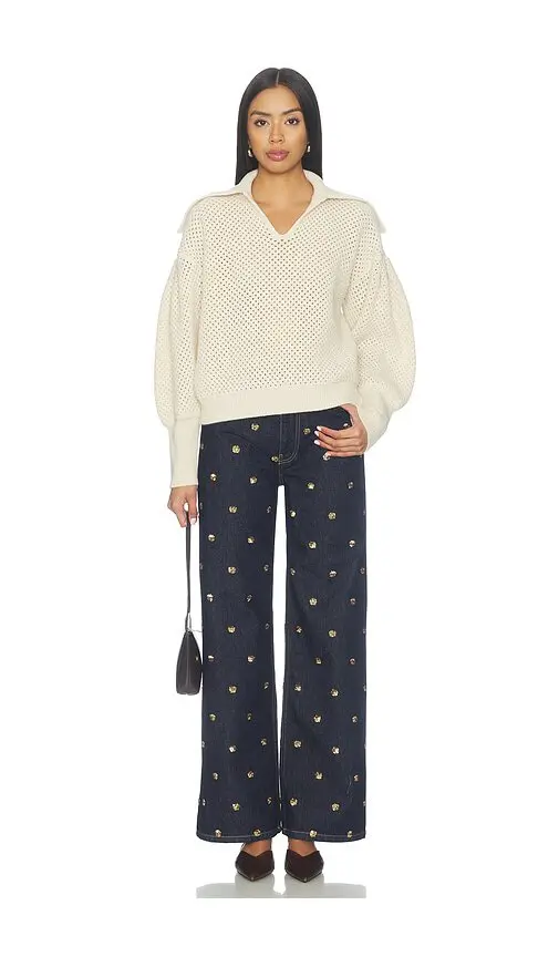 Ulla Johnson Lila Wool Knit Pullover In Neutral - Cloud