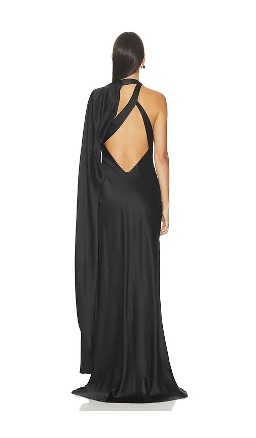 THE SEI Drape Sleeve One Shoulder Gown