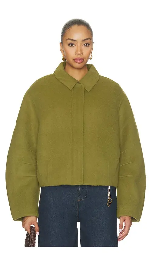 Cult Gaia Reena Outerwear In Olive