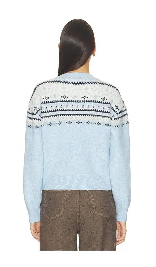 Generation Love Hilda Fairisle Cardigan In Blue