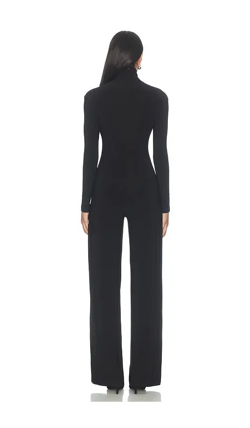 Norma Kamali Long Sleeve Turtleneck Jumpsuit