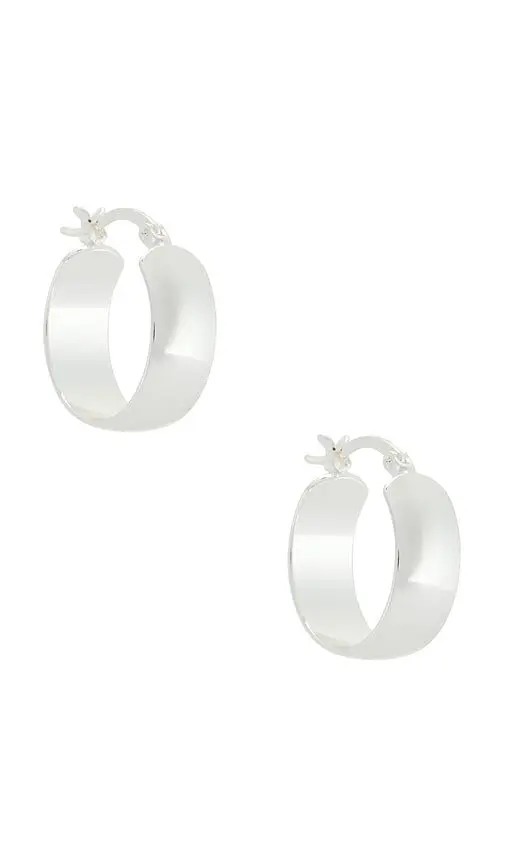 CASA CLARA Chenille Hoop Earrings In Metallic