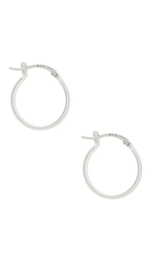 CASA CLARA Chenille Hoop Earrings In Metallic
