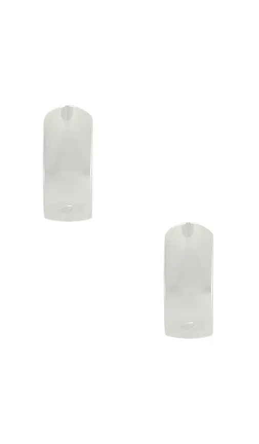 CASA CLARA Chenille Hoop Earrings In Metallic