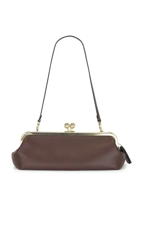 COACH Glovetanned Leather Kisslock Frame Bag 30 In Brown - Maple